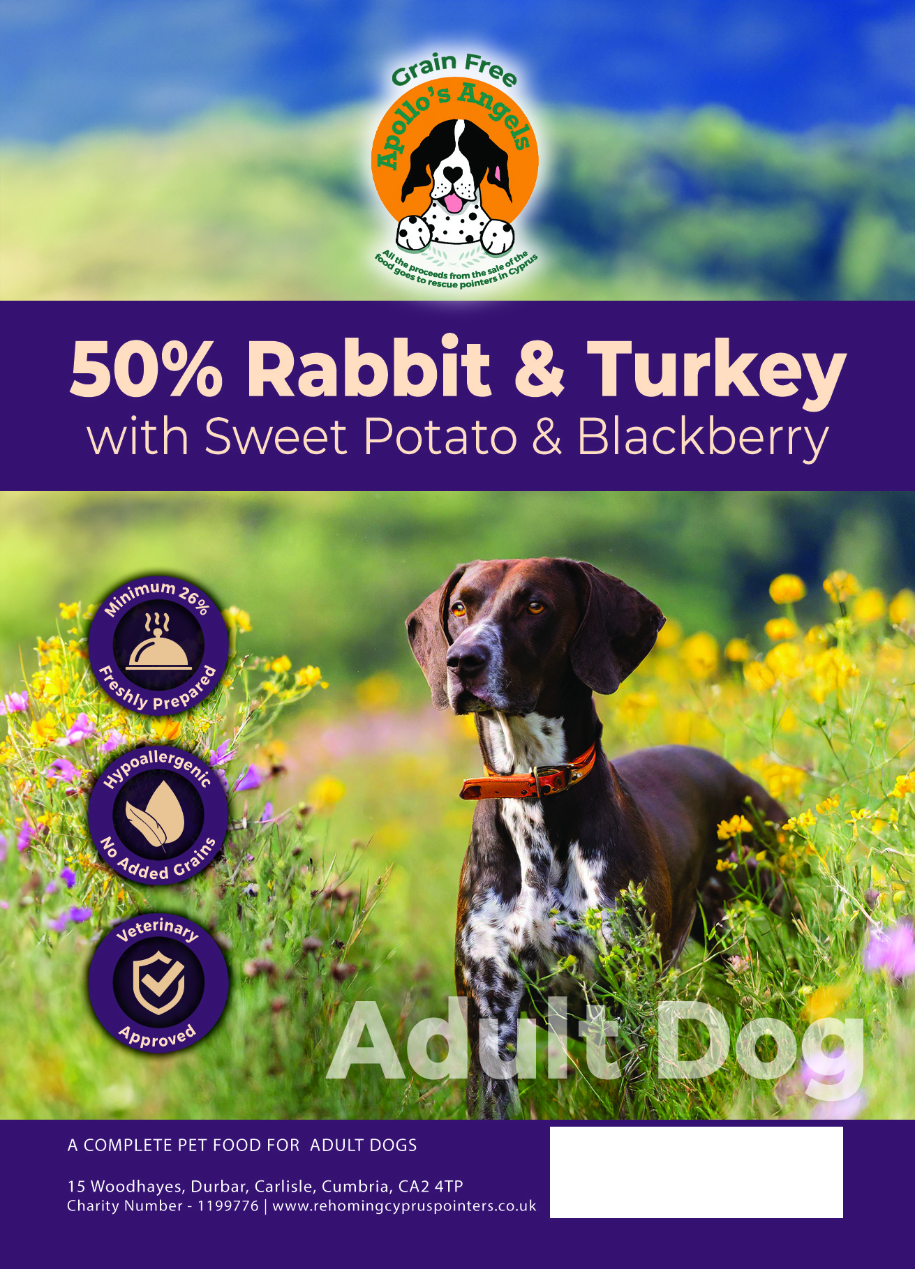 Grain Free Rabbit with Sweet Potato and Blackberry – Rehoming Cyprus ...